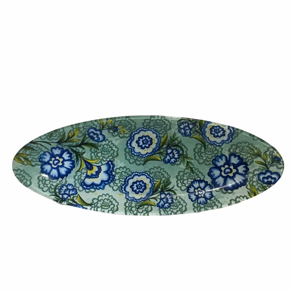 prima Designs USA | Dining | Prima Glass Platter Prima Designs Usa Blue ...